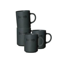 Ritzenhoff & Breker Ritzenhoff & Breker 4er Set Henkelbecher Empower 390 ml in grau | Gr.: onesize