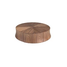 Angel Cerd&aacute; Couchtisch 2178 in Walnuss &ndash; (&Oslash;)100 x (H)30 cm | Gr.: onesize