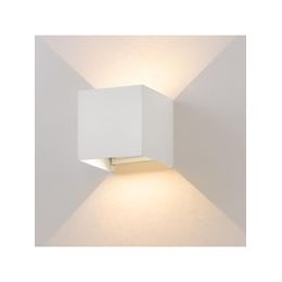 ZMH Wandleuchte LED 5W in wei&szlig; modern 3000K warmwei&szlig; IP65 | Gr.: onesize