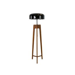 The Lumine Stehleuchte 8110 in Walnuss / Schwarz &ndash; (&Oslash;)48 x (H)152 cm | Gr.: onesize