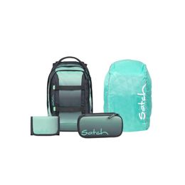 Satch Schulrucksack-Set PACK "Gradient Mint" 4-teilig in Grau/Mint | Gr.: onesize