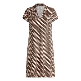 Betty Barclay Sommerkleid kurzarm in Dark Blue/Brown | Gr.: 48
