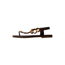 Sixth Sens Flache Slipper-Sandalen &bdquo;Paris&ldquo; Braun | Gr.: 36