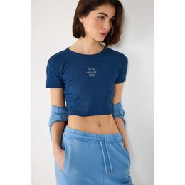 NO MATTER WHAT Shirt in Dunkelblau | Gr.: L
