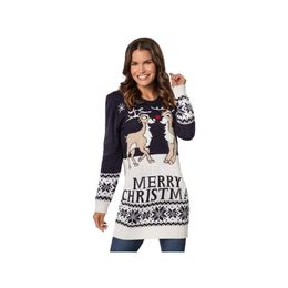 TecTake Festtagspullover, Strickpullover in weihnachtlicher Farbgebung | Gr.: M