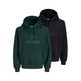 Jack & Jones Jack & Jones 2er-Pack Kapuzenpullover in Black | Gr.: M