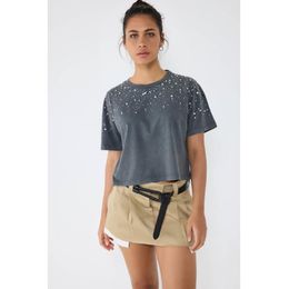 NO MATTER WHAT Shirt in Anthrazit | Gr.: XXS
