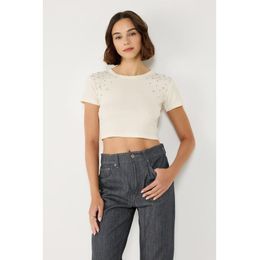 NO MATTER WHAT Shirt in Creme | Gr.: S