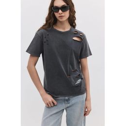 NO MATTER WHAT Shirt in Grau | Gr.: M
