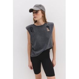 NO MATTER WHAT Shirt in Anthrazit | Gr.: M