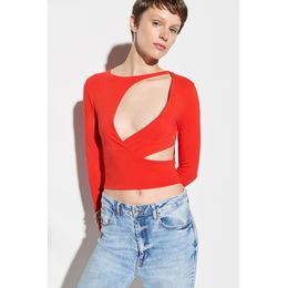 NO MATTER WHAT Blouse in Rot | Gr.: S