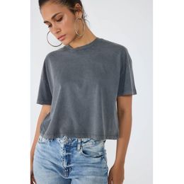 NO MATTER WHAT Shirt in Anthrazit | Gr.: XXS