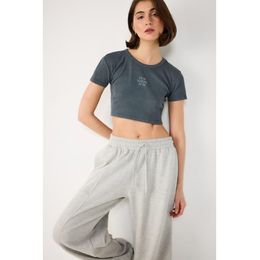NO MATTER WHAT Shirt in Anthrazit | Gr.: XS