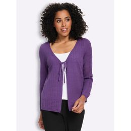 Sieh an! Strickjacke in lila | Gr.: 42