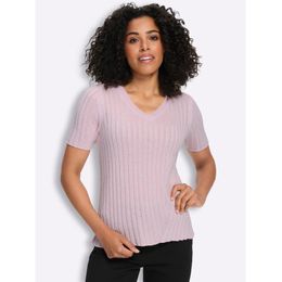 Sieh an! V-Pullover in hellros&eacute; | Gr.: 46