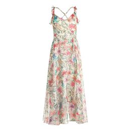 Vera Mont Abendkleid mit Volant in Yellow/Green | Gr.: 38