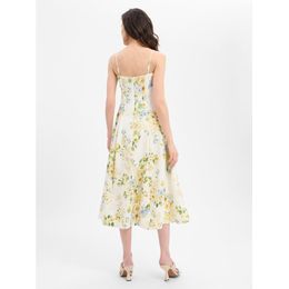 Marie Lund Abendkleid in gelb wei&szlig; - 0001 | Gr.: 34