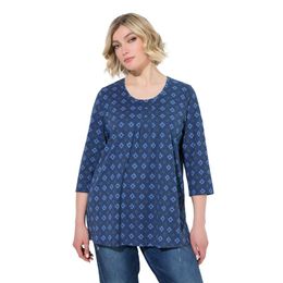 Ulla Popken Langarmshirt in tintenblau | Gr.: 50-52