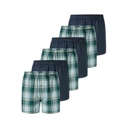 Schiesser Boxershorts Web in Blau / petrol | Gr.: M