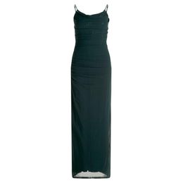 Vera Mont Abendkleid mit Spitzeneinsatz in Dusty Slate | Gr.: 38