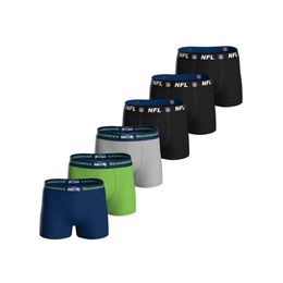 NFL Boxershort 6er Pack in Seattle Seahawks/Schwarz | Gr.: L
