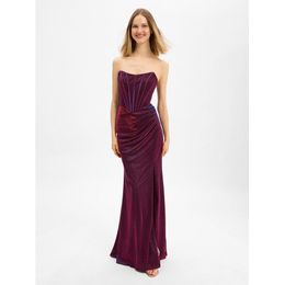 UNIQUE Kleid in bordeaux blau - 0002 | Gr.: 34
