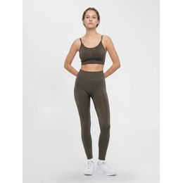 Hummel Leggings Hmlflow Multisport Damen in MAJOR BROWN | Gr.: S