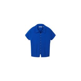 Tom Tailor Denim Halbarmbluse in bright mango orange | Gr.: S