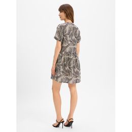 Vila Kleid VILimia Kea in beige schwarz - 0001 | Gr.: 38