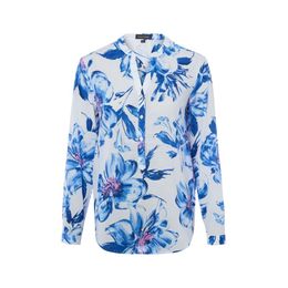 Franco Callegari Blusenshirt in blau wei&szlig; - 0070 | Gr.: 38
