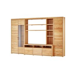 Woodford Wohnwand Lobos II holzfarben Ma&szlig;e (cm): B: 331 H: 214 T: 54.0 &raquo; H&ouml;ffner