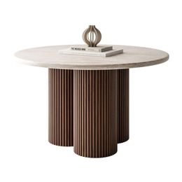 Lookway Couchtisch, Nussbaum, Holzwerkstoff, 80x46x80 cm, Wohnzimmer, Wohnzimmertische, Couchtische