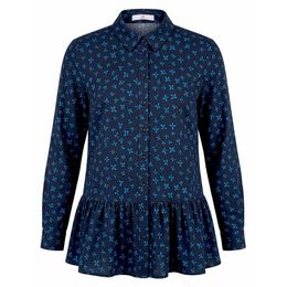 Emilia Lay - Long-Bluse, blau, Gr. 52 / XXL
