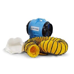 Dryfast Axial Ventilator DAF 3000 Set / mit Staubsack und 5m Schlauch