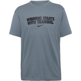 Nike DRI-FIT WINNING Funktionsshirt Herren - Gr&ouml;&szlig;e S - grau