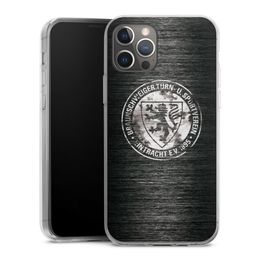 DeinDesign iPhone 12 Pro Handy Silikon H&uuml;lle Case transparent Handyh&uuml;lle Official Licensed Product Eintracht Braunschweig Logo Silikon Case