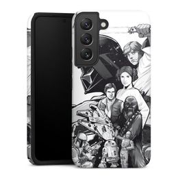 DeinDesign Galaxy S22 Handy Panzer Handyh&uuml;lle robuste Outdoor H&uuml;lle Schutzh&uuml;lle matt Star Wars Official Licensed Product Darth Vader Tough Case