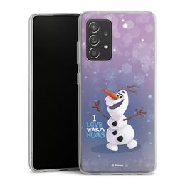 DeinDesign Galaxy A52s 5G Handy Silikon H&uuml;lle Case transparent Handyh&uuml;lle Official Licensed Product Frozen Olaf Frozen Silikon Case
