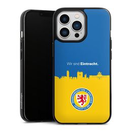 DeinDesign iPhone 13 Pro Handy Silikon H&uuml;lle Case schwarz Handyh&uuml;lle Logo Eintracht Braunschweig Official Licensed Product