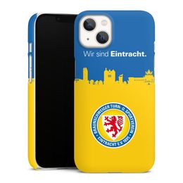 DeinDesign iPhone 13 Handy Premium Case Smartphone Handyh&uuml;lle Schutzh&uuml;lle matt Logo Eintracht Braunschweig Official Licensed Product Premium Case
