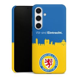 DeinDesign Galaxy S24 Handy Premium Case Smartphone Handyh&uuml;lle Schutzh&uuml;lle matt Logo Eintracht Braunschweig Official Licensed Product Premium Case