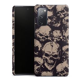 DeinDesign Galaxy S20 FE Handy Premium Case Smartphone Handyh&uuml;lle Schutzh&uuml;lle matt Gothic Halloween Totenkopf Premium Case