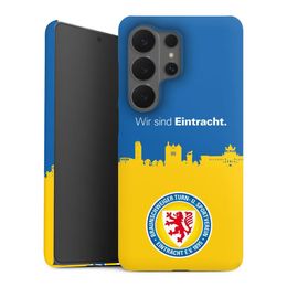 DeinDesign Galaxy S26 Ultra Handy Premium Case Smartphone Handyh&uuml;lle Schutzh&uuml;lle matt Logo Eintracht Braunschweig Official Licensed Product Premium Case