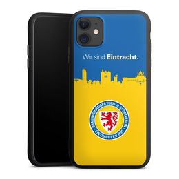 DeinDesign iPhone 11 Handy Premium Silikon H&uuml;lle Handyh&uuml;lle schwarz Case Official Licensed Product Logo Eintracht Braunschweig Silikon Premium Case