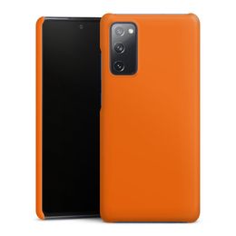 DeinDesign Galaxy S20 FE 5G Handy Premium Case Smartphone Handyh&uuml;lle Schutzh&uuml;lle matt Orange Colour Unicoloured Premium Case