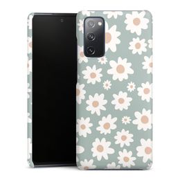 DeinDesign Galaxy S20 FE 5G Handy Premium Case Smartphone Handyh&uuml;lle Schutzh&uuml;lle matt Daisy Muster Flowers Premium Case