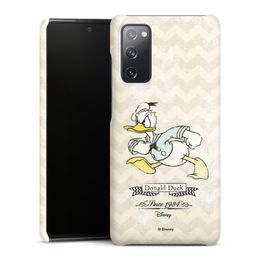 DeinDesign Galaxy S20 FE 5G Handy Premium Case Smartphone Handyh&uuml;lle Schutzh&uuml;lle matt Official Licensed Product Disney Donuld Duck Vintage Premium Case