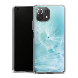 DeinDesign Xiaomi Mi 11 Lite 5G NE Handy Silikon H&uuml;lle Case transparent Handyh&uuml;lle Dandelion Flower Winter Silikon Case