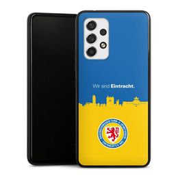 DeinDesign Galaxy A53 5G Handy Silikon H&uuml;lle Case schwarz Handyh&uuml;lle Official Licensed Product Logo Eintracht Braunschweig