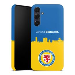DeinDesign Galaxy A55 5G Handy Premium Case Smartphone Handyh&uuml;lle Schutzh&uuml;lle gl&auml;nzend Logo Eintracht Braunschweig Official Licensed Product Premium Case